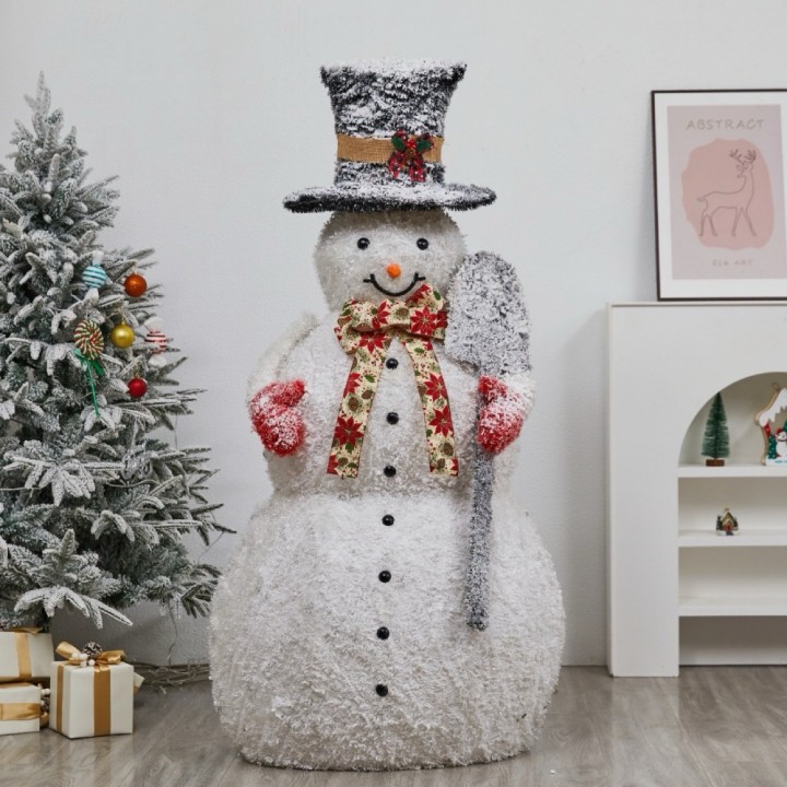 www.yeraya.com - Pajangan Natal Snowman Besar Kawat Lampu Warm White ...