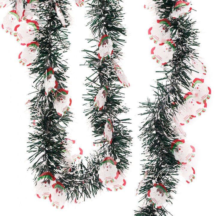 www.yeraya.com - Hiasan Slinger Hijau Salju Santa Merry Christmas 9cm