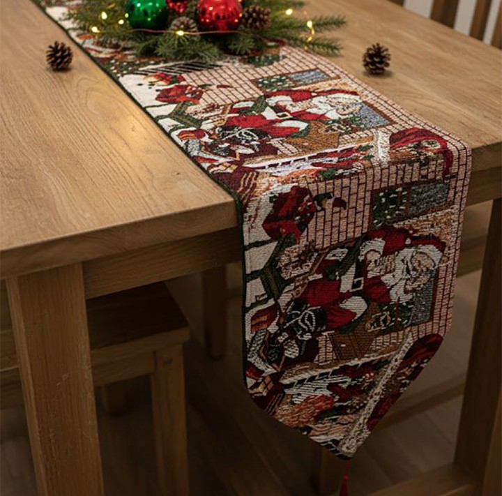 www.yeraya.com - Table Runner Natal (Taplak Meja Natal) 180cm / Santa Bata