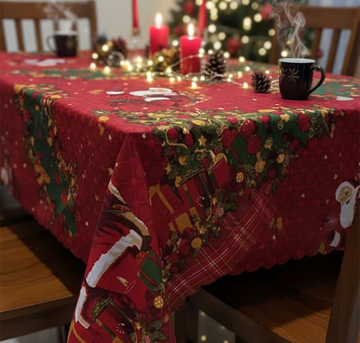 www.yeraya.com - Taplak Meja Natal 150 x 300cm / Santa Karung