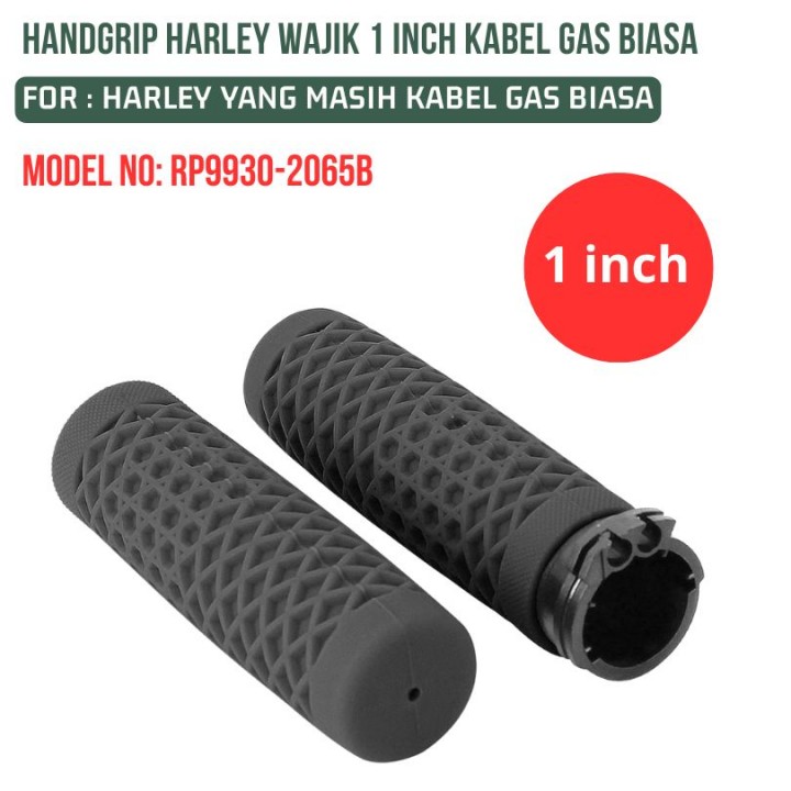 Budung Cycles - HANDGRIP HARLEY WAJIK 1 INCH KABEL GAS BIASA RP9930 2065B