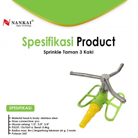 Nankai Tools - SPRINKLE TAMAN 3 KAKI