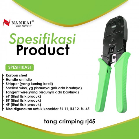 Nankai Tools - TANG CRIMPING RJ 45