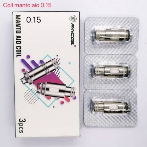 Sixthsensevape - Coil Rincoe Manto Aio Plus 0.15 Ohm Replacment Satuan