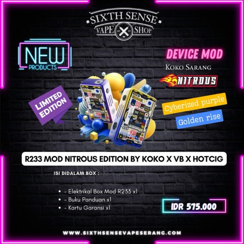 Sixthsensevape - R233 Mod Nitrous Limited Edition by Koko x Vb x Hotcig