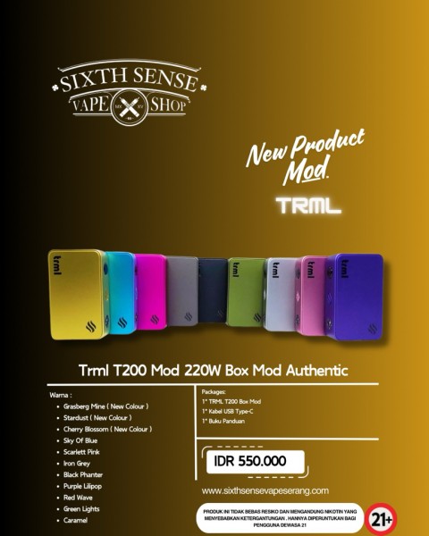Sixthsensevape - TRML T200 220W Box Mod Authentic by Thermal