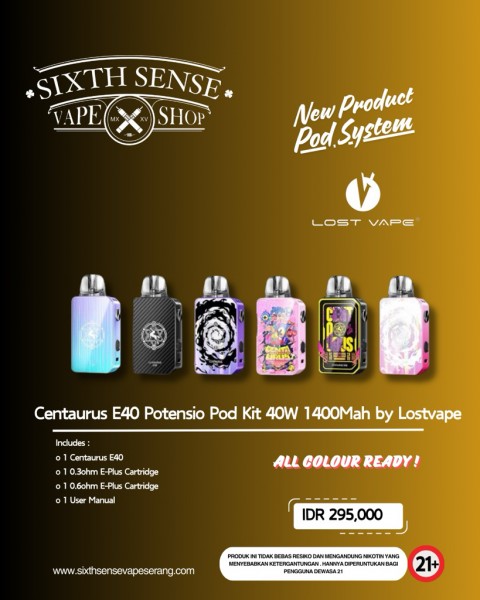 Sixthsensevape - Centaurus E40 Pod Kit 40W 1400Mah Battery