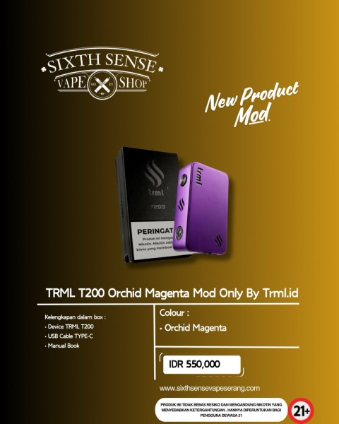 Sixthsensevape - Trml T200 Orchid Magenta Mod Only by Trml.id
