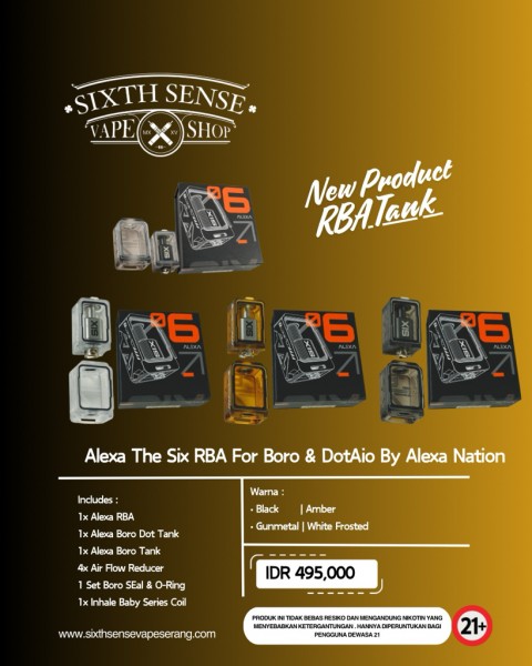 Sixthsensevape - Alexa The Six RBA For Boro dan Dot Aio by Alexa Nation