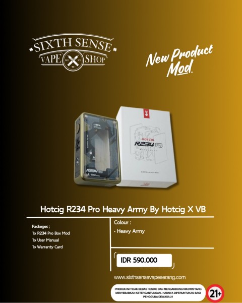 Sixthsensevape - Hotcig R234 Pro Heavy Army Mod By Hotcig x VB