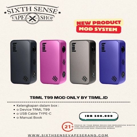 Sixthsensevape - Trml T99 Box Mod Singel Battery Authentic By Trml.id